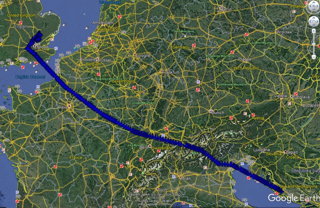 How to show your flight route in Google Earth? – Astro-Geo-GIS
